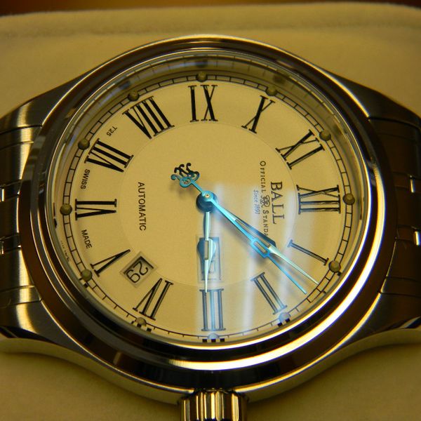 Ball Trainmaster Roman, Silver Dial, UNWORN!! $1,200 | WatchCharts ...