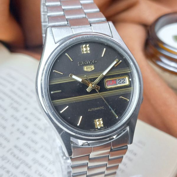 Vintage Japanese Watch SEIKO 5 Automatic Men's Wrist Watch 17 Jewels ...