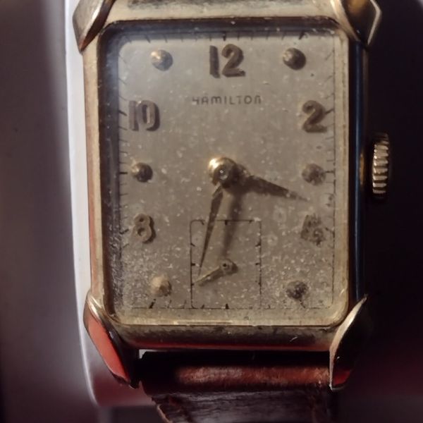 Vintage Men's Hamilton Mechanical Watch/ 14KGF Tanker | WatchCharts ...