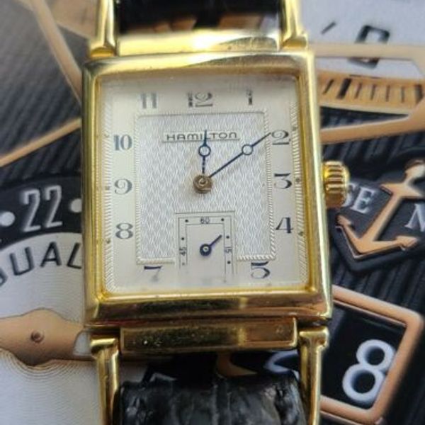 Hamilton Wilshire Men's Quartz Watch 6272 with Flexible Lugs Registered ...