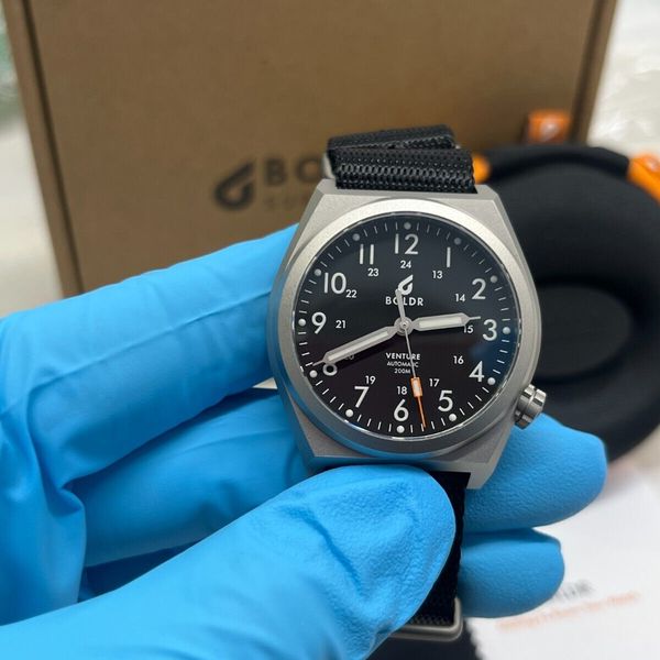 Boldr Venture Automatic Titanium watch with Nylon Strap - NEW ...