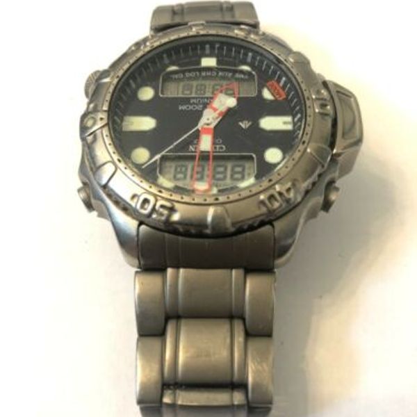 Mens Citizen Promaster Aqualand Dive Computer Watch C500-Q02501 ...