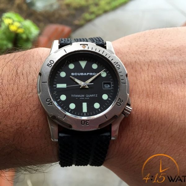 SOLD: 1980's SCUBAPRO Titanium Quartz 200m $120 | WatchCharts