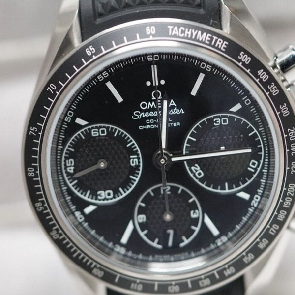 UNWORN Omega Racing Speedmaster Black Chronograph Dial 40mm Complete ...
