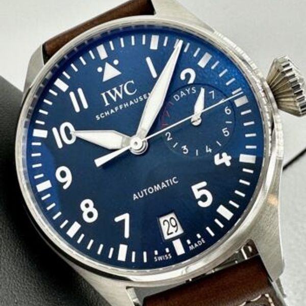 IWC BIG PILOT Le Petit Prince Blue IW501002 46mm Stainless Steel 5010 ...