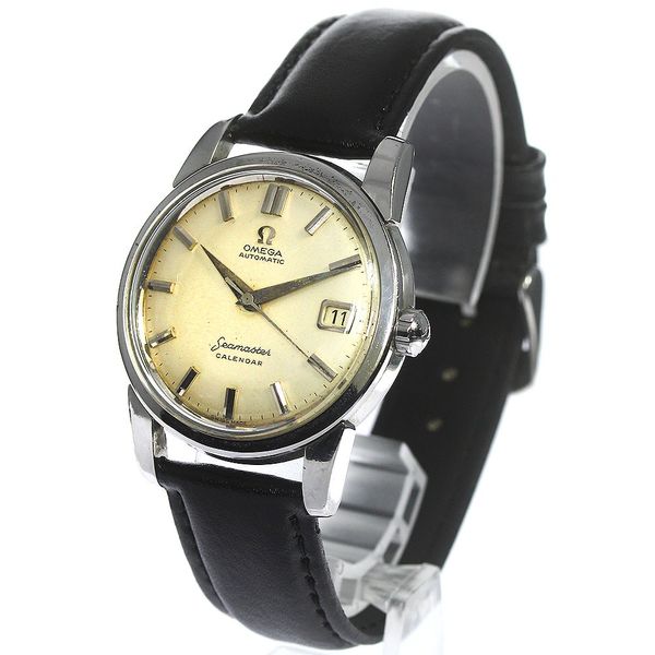 OMEGA Seamaster calendar 2849 12SC Cal.503 Silver Dial Automatic Men's ...