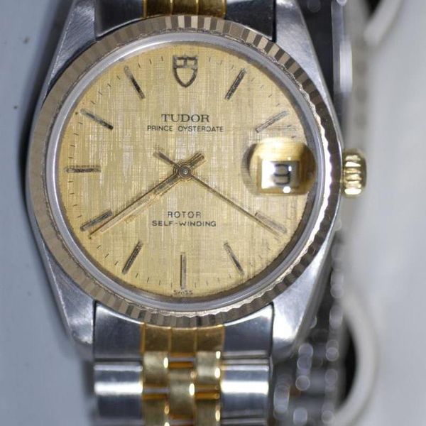 Rolex Tudor Prince OysterDate Solid Gold Bezel ref. 74033 - Nice Linen ...