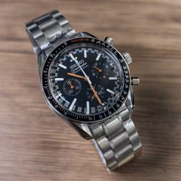 Seiko Mod Speedmaster Racing 40mm Vk63 | WatchCharts Marketplace