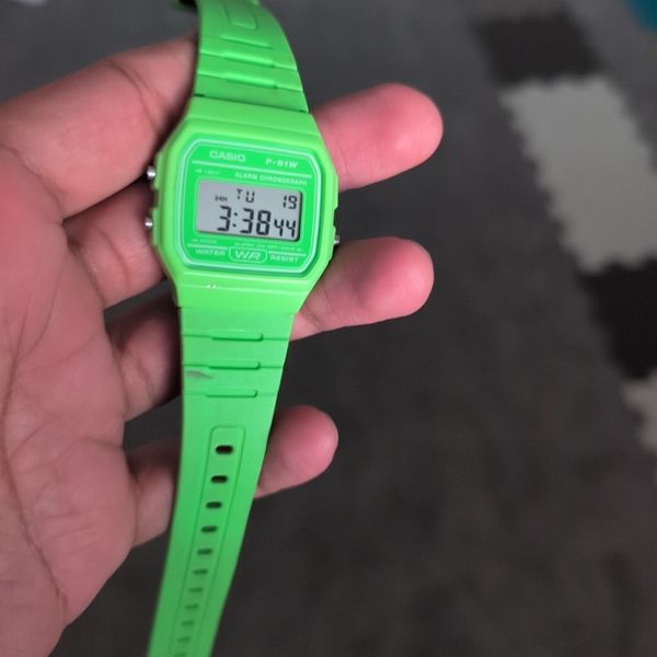 extremely Rare Green Casio F91 | WatchCharts Marketplace