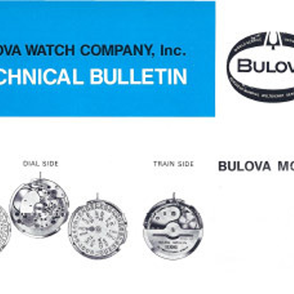 Bulova TECHNICAL BULLETIN CALIBER MODELS- | WatchCharts Marketplace