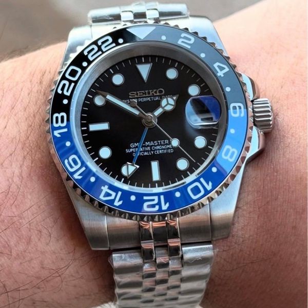 Seiko Mod GMT BATMAN | WatchCharts Marketplace