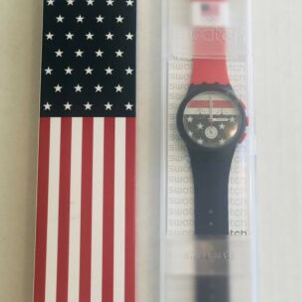 Swatch SUSZ101 Stars & Stripes Team USA Olympic Special Edition Watch ...