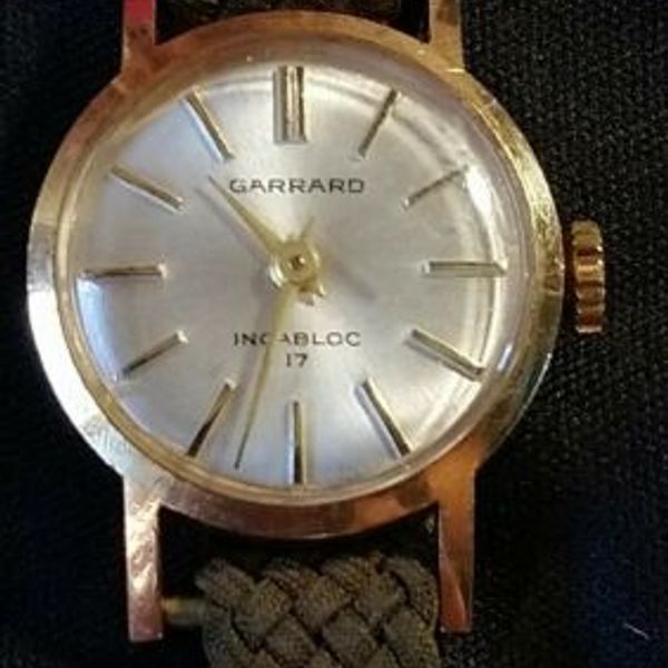 Garrard 9ct Gold Cased Ladies 17 Jewels Incabloc Watch. Working ...