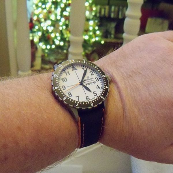 Damasko DA 43 Dual Time Automatic watch on Robby Rubber Strap ...