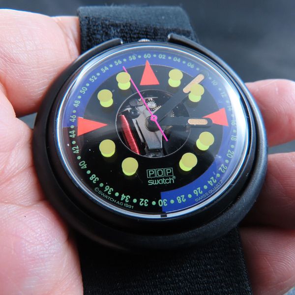 New Swiss Made Swatch POP ART Dial Quartz Men Watch | WatchCharts ...
