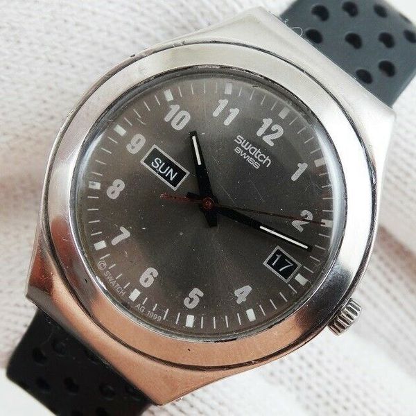 SWATCH AG 1993 Swiss Mens Quartz Day & Date Watch | WatchCharts Marketplace