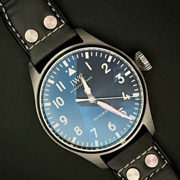 [$6,500 USD] IWC BIG PILOT 43 BLUE DIAL ref 329303 | WatchCharts ...