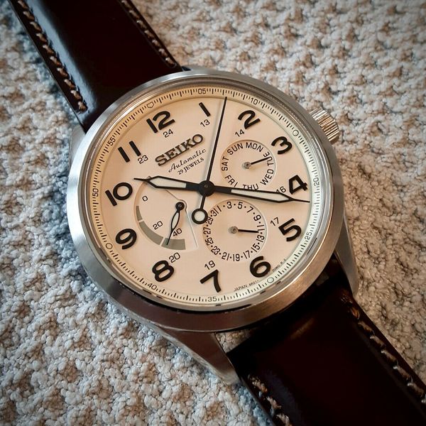 Seiko Presage SARW017 Cream Dial JDM 6R21 29 Jewel Automatic 40mm Watch ...