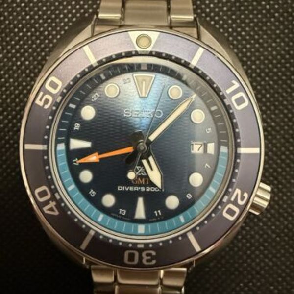 Seiko Prospex SUMO Blue GMT X Solar Men's Watch - SFK001J1 ...