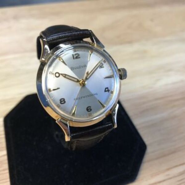 VINTAGE BULOVA MENS AUTOMATIC WRISTWATCH GOLD-PLATED CAL 11AFAC ...