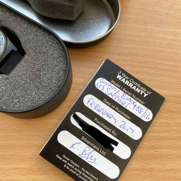 [FSOT] CWC GS Sapphire Black Military G10 Field Dive Watch ...