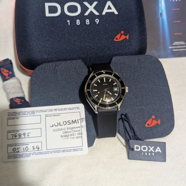 DOXA Sub 200 Sharkhunter Automatic Dive Watch 42mm Receipt Box And ...