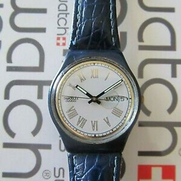 Swatch Diamonds GN706 1993 Standard Gents 34mm Leather | WatchCharts ...