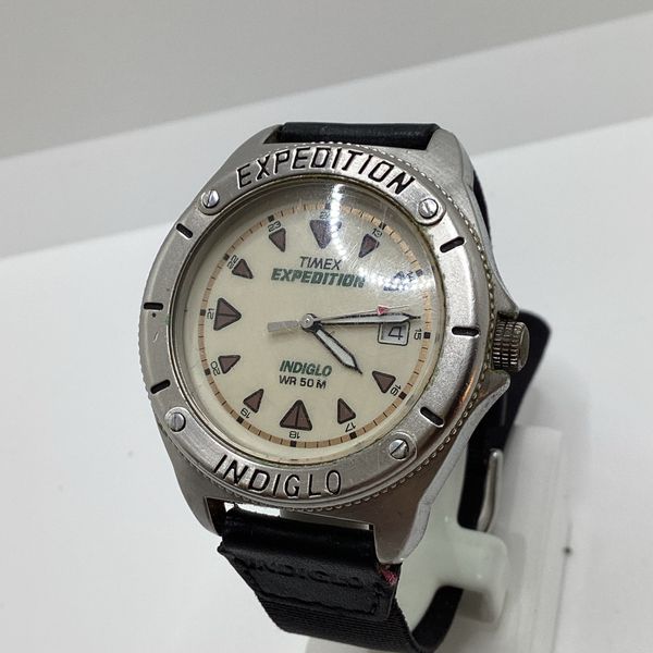 Timex Expedition Indiglo Vintage Mens Quartz Watch Date Runs Glows New Battery | WatchCharts ...
