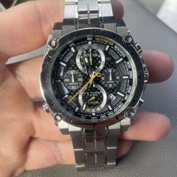 Bulova Icon Precisionist 96B175 Wrist Watch for Men Full Links ...