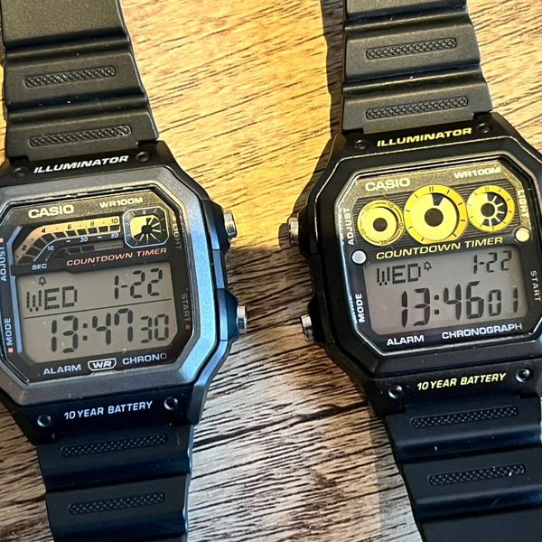 Pair of Casio Digital Watches | WatchCharts Marketplace