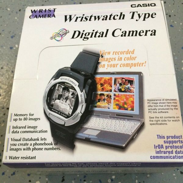 Casio Wrist Camera Watch WQV 3 1BNDL Retired Module 2411 Casio Camera ...