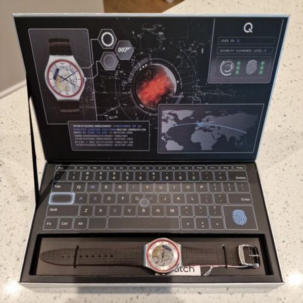 No Time To Die Limited Edition - Swatch Watch Q2 James Bond Brand New ...