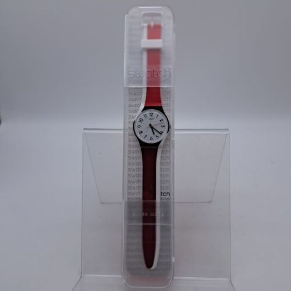 Swatch Redtwist Silicone Easy Reader Swiss Made Watch GW208 ...