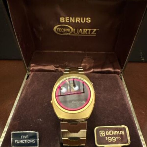 Working Vintage Benrus LED Watch With Original Box | WatchCharts ...
