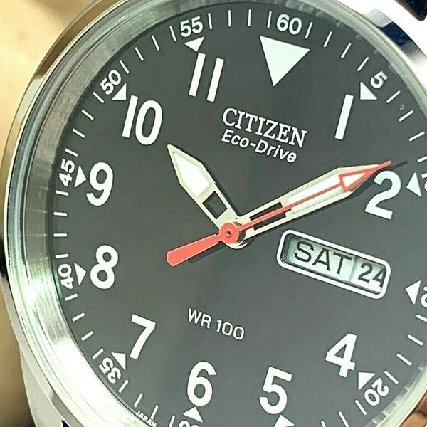 Citizen Men's Watch BM8180-03E Eco-Drive Black Dial Day Date 37mm ...