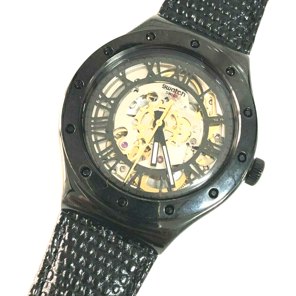 SWATCH IRONY MEDIUM - YAB100 ROSETTA NERA AUTOMATIC - BRAND NEW ...