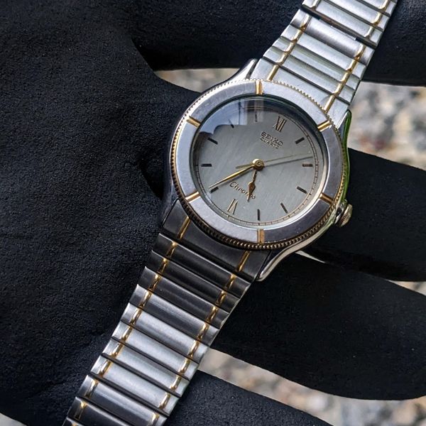 [wts] SEIKO quartz chronos 1980's rotating bezel dress watch with ...