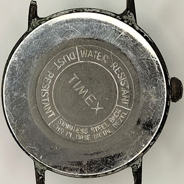 C893 mens 1972 Timex Sprite Manual Wind Up Vintage Red Hand Old Watch ...