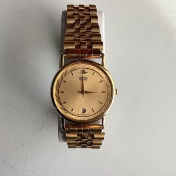 Vintage Unisex Seiko Gold-tone Quartz Watch. | WatchCharts Marketplace