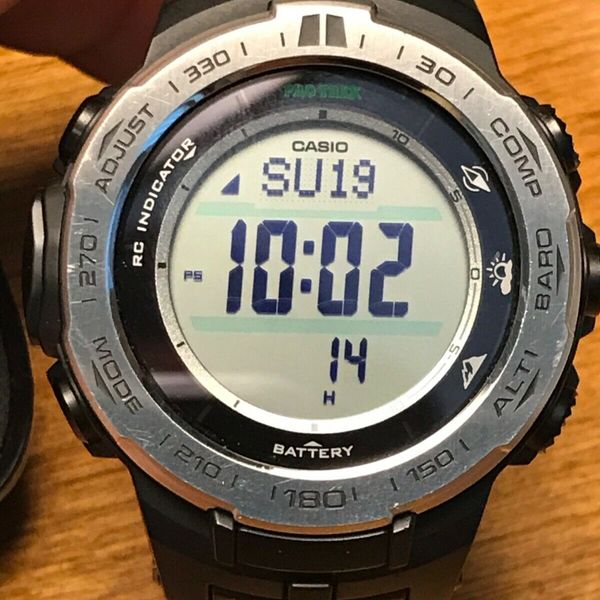 Casio PROTREK Slim Line PRW-3100-1 Men's Watch | WatchCharts Marketplace