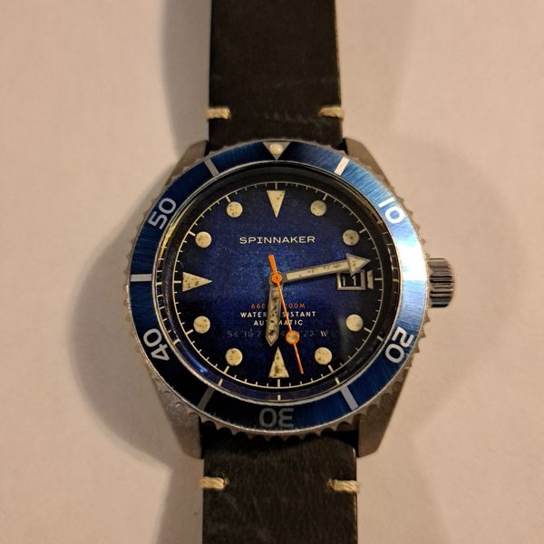 Spinnaker Wreck Stainless Steel 44mm Japanese Automatic Wristwatch ...