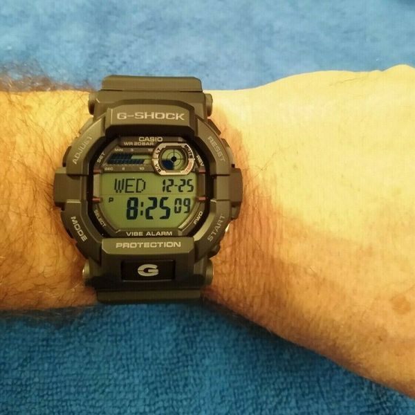 Casio GD350-1CR Watch G-Shock Vibration Alarm Black - Perfect Used ...