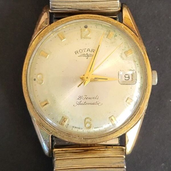Vintage Rotary 21 Jewels Incabloc Automatic Watch | WatchCharts Marketplace