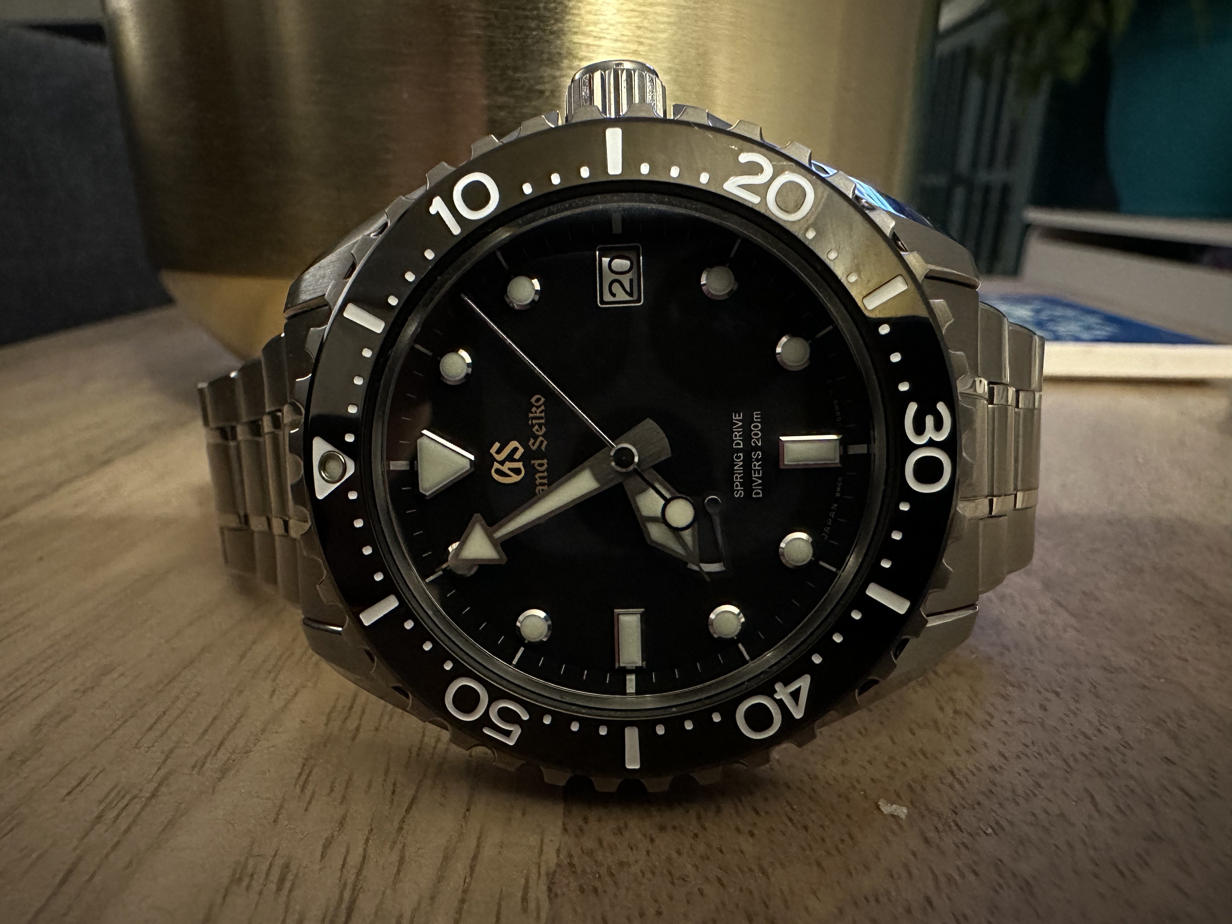 [$3,950 USD] Grand Seiko SBGA231 Spring Drive Titanium Diver | WatchCharts