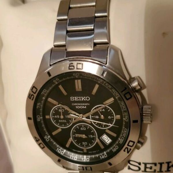 Classic Seiko 6T63-00E0 Black Dial Chronograph / Wristwatch - GREAT BUY ...