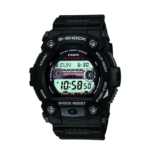 Casio G-Shock Men's Tough Solar Multi-Band 6 Black Resin 50mm Watch ...