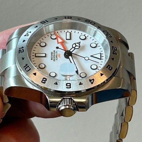 Seiko Mod Explorer II GMT Homage Watch - 40mm | WatchCharts Marketplace