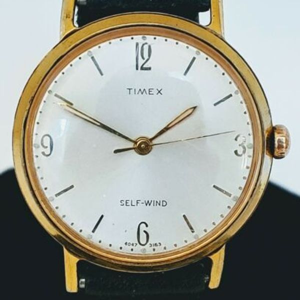 Vintage Rare 1963 Timex Viscount SELF-WIND AUTOMATIC Men's Wrist Watch ...