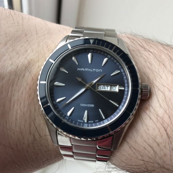 FS: Hamilton Jazzmaster Seaview Blue Dial.New.UK Seller | WatchCharts ...