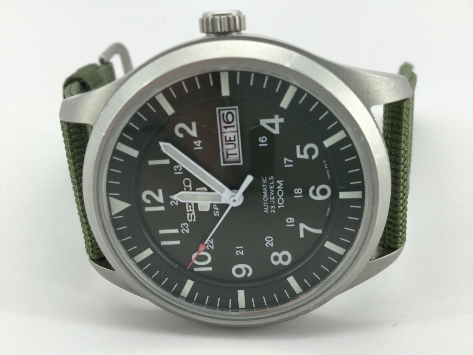 SEIKO 5 SNZG09K1 SPORTS ANALOG AUTOMATIC MEN'S WATCH for PARTS OR ...